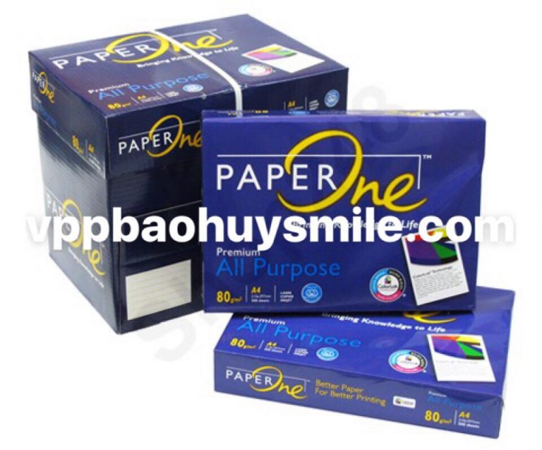 Giấy PaperOne 80A4 (Giấy Thùng "500 tờ/ram") - Văn Phòng Phẩm Bảo Huy